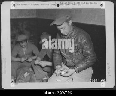 S/Sgt. Maynard H. Smith Of Caro, Mich., Ball Turret Gunner On A Boeing ...
