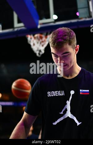 Ziga Samar (Slovenia Basketball National Team) against Greece Stock ...
