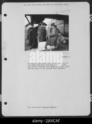 A Consolidated B-24 Liberator Of The 446Th Bomb Group En Route To Bomb ...