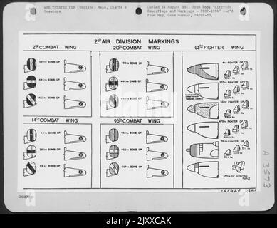 Combat Aircraft Markings Of Us Army 8Th Af 1St Air Division. 1St, 40Th ...