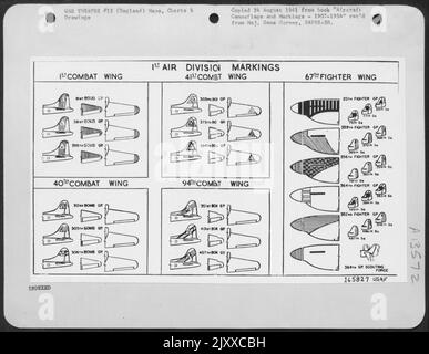 Combat Aircraft Markings Of Us Army 8Th Af 2Nd Air Division. 2Nd, 14Th ...