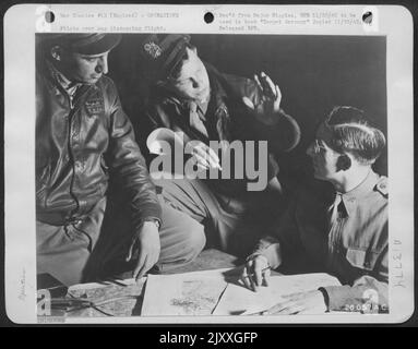 Pilots discussing the flight Stock Photo - Alamy