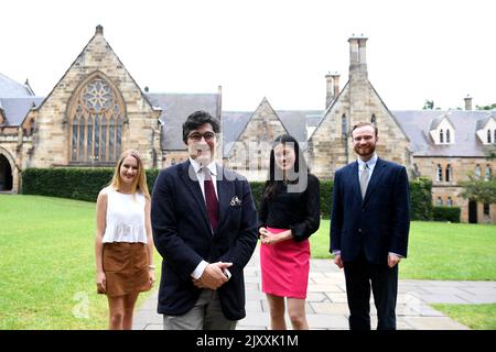 Dean of Graduate House Antone Martinho-Truswell (second left) with ...