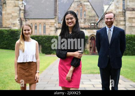 (L-R) Christina Pennell, Tim Berney-Gibson and Tiffany Wong, resident ...