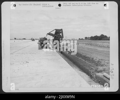 Men Of The 833Rd Engineer Aviation Battalion Laying The Pierced Steel ...