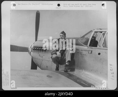 Major Gravette Of The 339Th Fighter Group Is Presented An Award By Brig ...