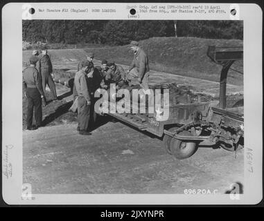 Soon This Bomb, Which An Ordnance Crew Is Loading Onto A Bomb Trailer ...