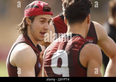 Andrew McGrath is seen during an Essendon Bombers training session at ...
