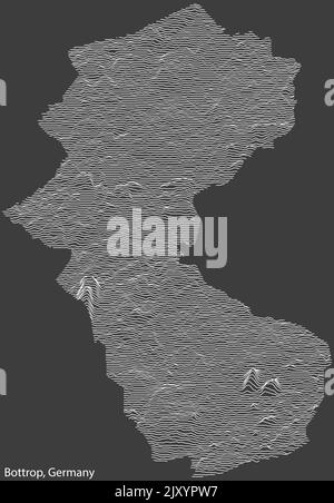 Topographic relief map of BOTTROP, GERMANY Stock Vector Image & Art - Alamy
