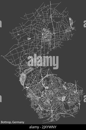 Street roads map of BOTTROP, GERMANY Stock Vector Image & Art - Alamy