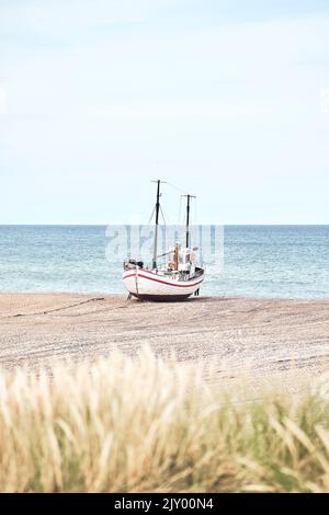 Fishing Boats at Slettestrand in Denmark. High quality photo Stock ...