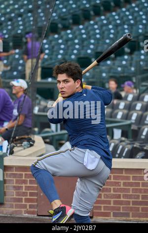 Milwaukee Brewers infielder Luis Urias poses during spring training ...