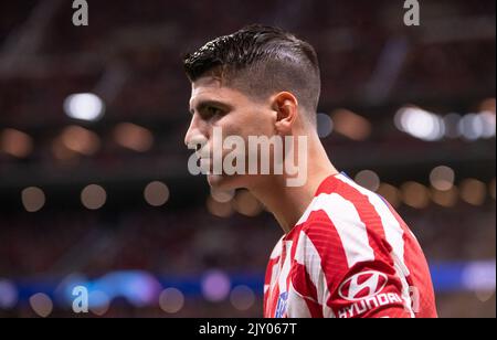 Madrid, Spain. 7th Sep, 2022. Alvaro Morata (Atletico) Football/Soccer ...