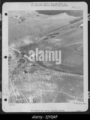 Bomb Damage To The Worgl Railroad Bridge, Austria, After A Raid By The ...