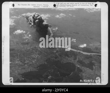 Bombing Of Vienna, Austria, By Consolidated B-24 "Liberators" Of The ...