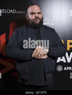 Adam Briggs poses for a photo during the APRA Music Awards in Melbourne ...