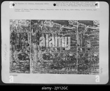 Anshan Steel Works, Anshan, Manchuria taken on 4 August 1944, show ...