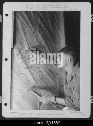 Member Of The 163Rd Liaison Squadron, 10Th Army, Directing Artillery ...