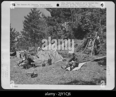 In Flight 'C' Area Of The 163Rd Liaison Squadron An Outdoor Kitchen Is ...