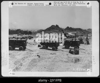 Construction Of Kadena Airfield, Okinawa, Ryukyu Retto, By Company A ...