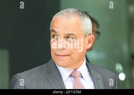 Former Victorian detective Charlie Bezzina leaves the Victorian Royal ...