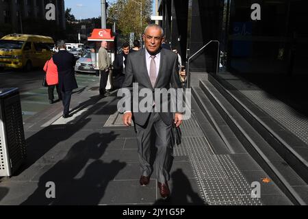 Former Victorian detective Charlie Bezzina leaves the Victorian Royal ...