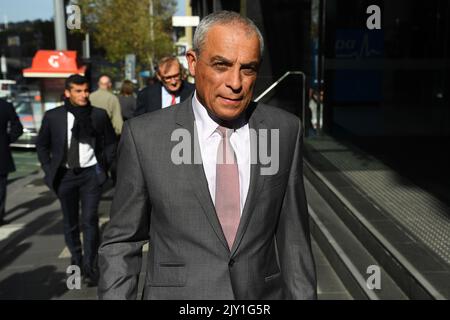 Former Victorian detective Charlie Bezzina leaves the Victorian Royal ...