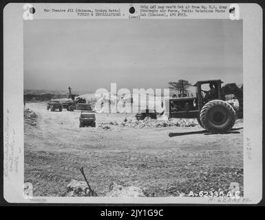 Construction Of Kadena Airfield, Okinawa, Ryukyu Retto, By Company A ...