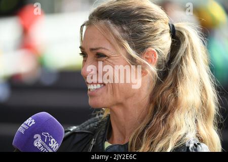 Rebecca Dunn speaks to the media after Joshua Parr rode On Her Word to ...