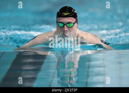 Australian swimmer Matthew Wilson in action during the heats of the Men ...