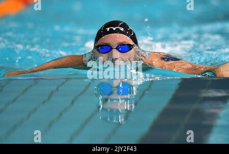 Australian swimmer Taylor McKeown in action during the finals of the ...