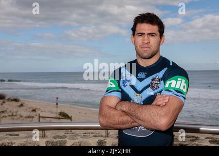 Dale Finucane of the NSW Blues poses for a photograph at Scarborough in ...
