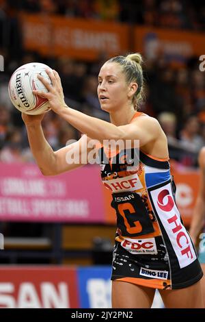Jamie-Lee Price of the Giants during the Super Netball Round 5 match ...