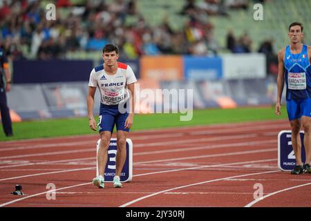 Benjamin Robert participating in the 800 meters of the European ...