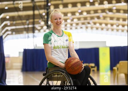 Australian Wheelchair basketballer Amber Merritt poses for a portrait ...