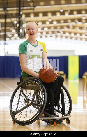Australian Wheelchair basketballer Amber Merritt poses for a portrait ...