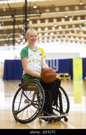 Australian Wheelchair basketballer Amber Merritt poses for a portrait ...