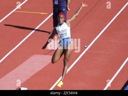 Yanis David of France Women's Long Jump during the European Athletics ...