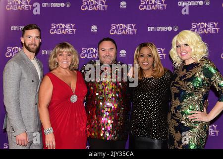 (L-R) Australian actor Tim Draxl, Australian musical artist Alison ...