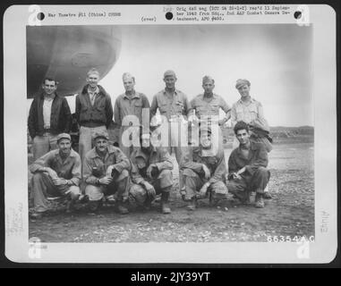 Crew Of The Boeing B-29 "Superfortress" (A/C No. 463) Pose Beside The ...