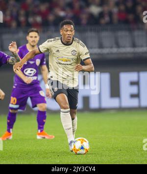 Anthony Martial of United during the Perth Glory and Manchester United ...
