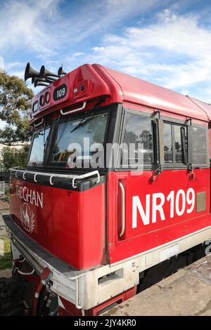 Ghan, Northern Territory, Australia - August 2019: Western Star road ...