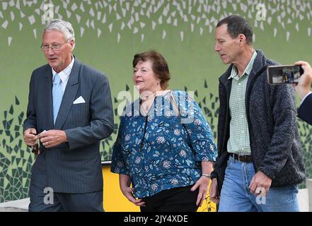 Bill Spedding (left) and wife Margaret Spedding leave the Inquest into ...