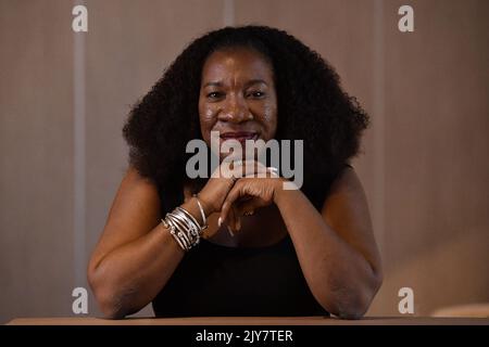 Me Too movement founder Tarana Burke poses for a portrait at the ...