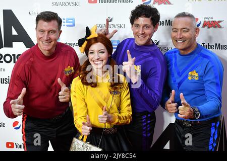 The Wiggles arrive at the 33rd Annual ARIA Music Awards at The Star in ...