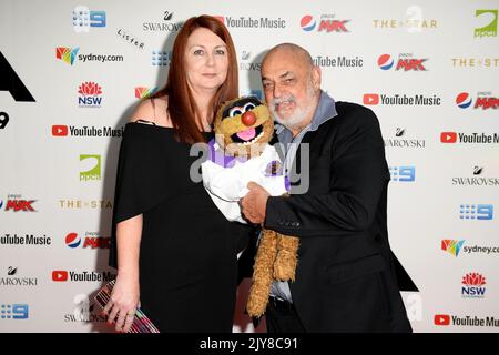 Agro and Jamie Dunn arrives at the 33rd Annual ARIA Music Awards at The ...