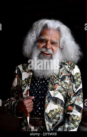Actor Uncle Jack Charles poses for a photograph during a media call for ...