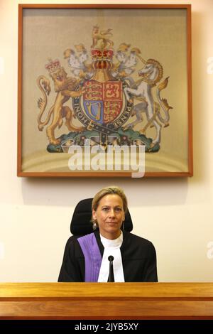 Judge Joana Fuller poses for a portrait at the District Court in ...