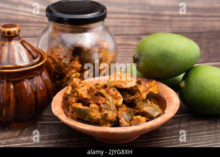 Mango Pickle Also Called Aam Ka Achar, Organic Dry Kachi Keri Achaar ...