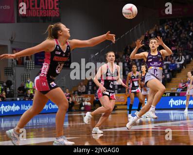 Macy Gardner of the Firebirds during the Super Netball Round 1 match ...